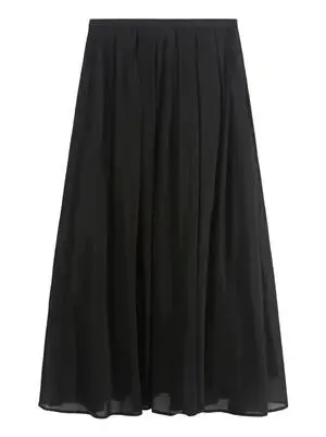 ROBERTO COLLINA Pleated Skirt Black