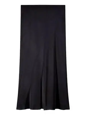 Patrizia Pepe Slip Midi Skirt - Blue