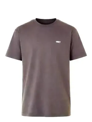 Obey Face-graphic Round-neck T-shirt - Grey