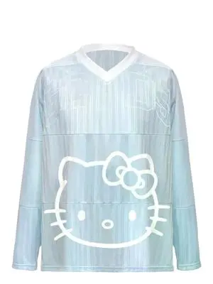 Gcds Long Sleeve Hockey T-shirt - Blue