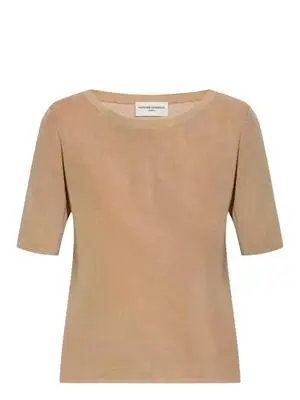 Officine Générale Ribbed Short-sleeve T-shirt - Neutrals