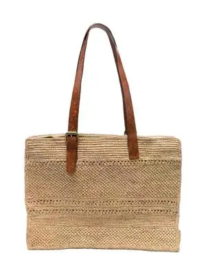 IBELIV Nomade Raffia Tote Neutrals