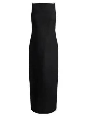 Polo Ralph Lauren Square-neck Linen Slip Dress - Black