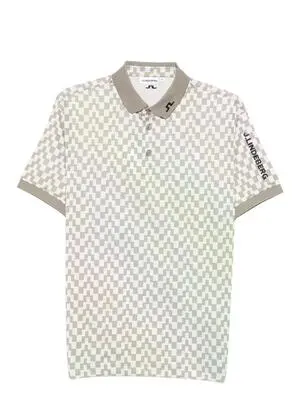 J. Lindeberg Tour Tech-print Polo Neutrals