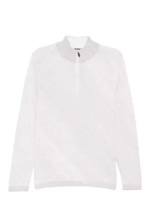 N.peal Salcombe Zipped Sweater - Grey
