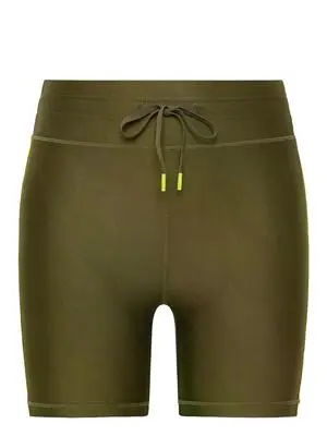 The Upside Drawstring Stripe-detail Shorts - Green