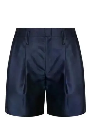 Kenzo Pleated Shorts Blue