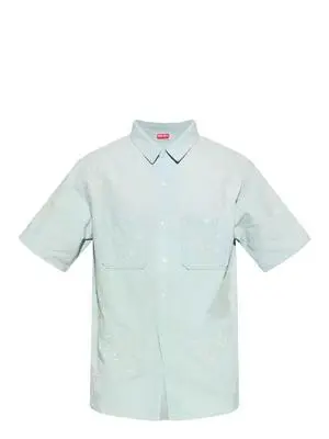 Kenzo Embroidered Pocket Shirt - Blue