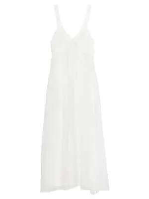 Seventy V-neck Midi Dress - Neutrals