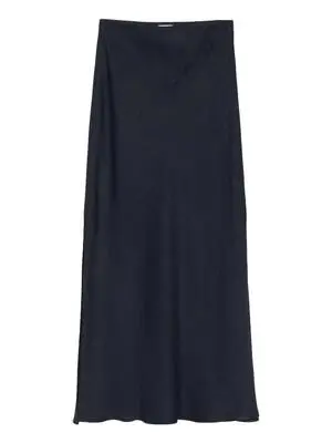 Brunello Cucinelli Slit-side Skirt - Blue