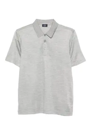 ARTE ANTWERP Silk Polo Shirt - Grey