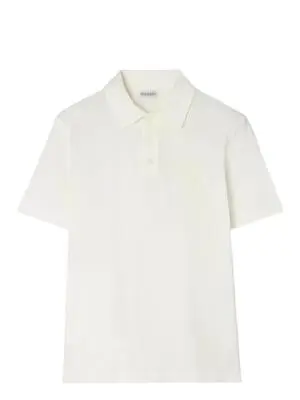 Burberry Cotton Polo Shirt Neutrals