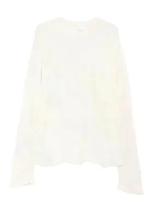 Isabel Benenato Crew Neck Sweater - Neutrals