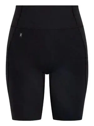 On High-waisted Shorts - Black