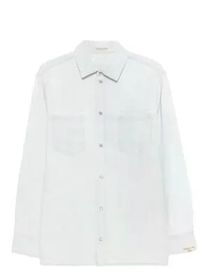GOLDEN GOOSE Patch-pocket Shirt - Blue