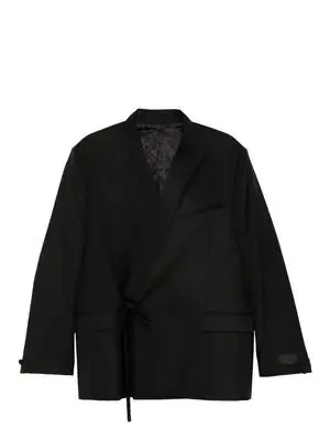 Kenzo Tie-fastening Blazer - Black