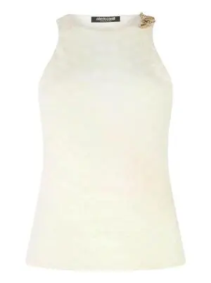 Roberto Cavalli Sleeveless Top - Neutrals