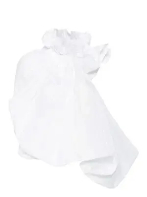 Comme Des Garçons Asymmetric Sleeve Top - White
