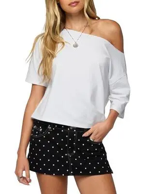 EDIKTED Off-the-shoulder Top - White