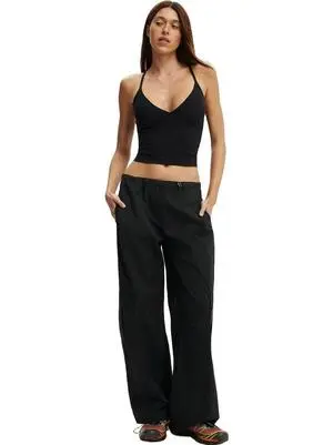 Cotton:on Woven Utility Pant - Black