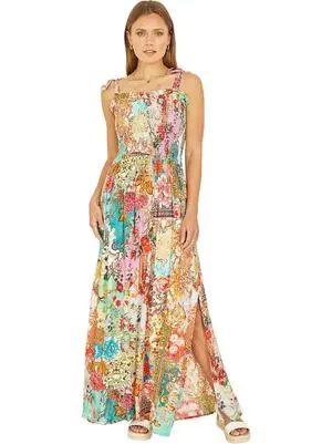 YUMI Patchwork Printed Maxi Dress - Multi