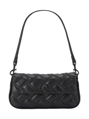 Kurt Geiger Quilted Leather Shoulder Bag - Black