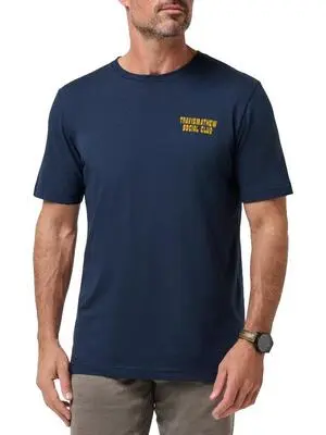 Travis Mathew Club Dues Cotton Graphic T-shirt - Total Eclipse