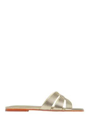 Bernardo Oxford Flat Sandal - Champagne