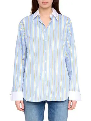 Zadig&Voltaire Cotton Poplin Striped Shirt - Sixtine