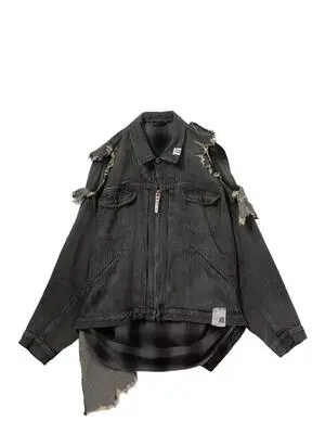 Mihara Yasuhiro Distressed Layered Jacket - Grey