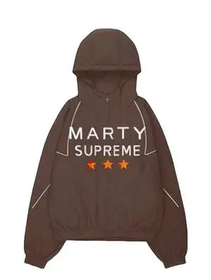 NAHMIAS X Marty Supreme A24 Classic Warm Up Jacket - Brown