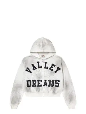 VALE FOREVER Classico Zip-Up Hoodie White