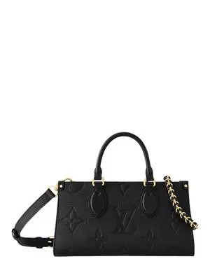 LOUIS VUITTON Onthego East West Monogram Embossed - Black