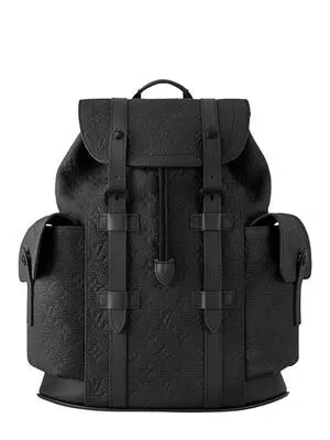 LOUIS VUITTON Christopher Pm Embossed Backpack - Black