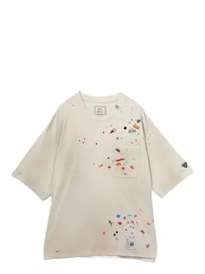 Mihara Yasuhiro Graphic-print Embellishment T-shirt - Neutrals