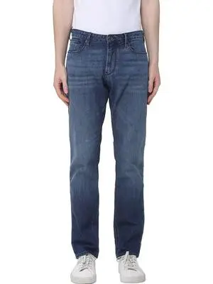 Emporio Armani Emporio Armani Cotton Denim Straight Jeans Blue