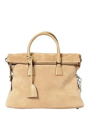 MAISON MARGIELA Suede Top Handle Bag - Camel