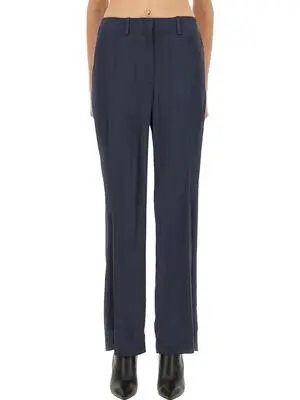 Theory Theory Tailored Wide Leg Trousers Blue