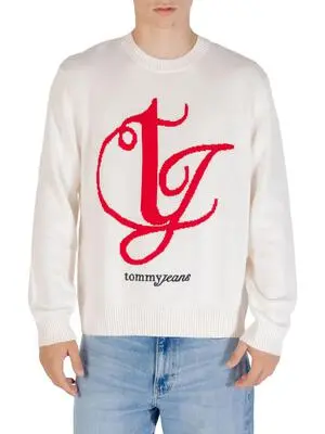 Tommy Hilfiger Script Logo Sweater - Yellow Cream