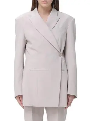 Patrizia Pepe Double Breasted Jacket - Grey