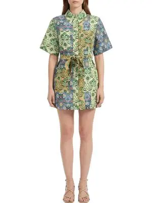ALEMAIS Alemais Printed Shirt Dress Multicolor