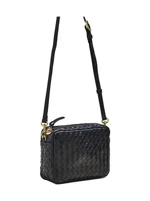 Clare V. Woven Midi Crossbody Bag - Twilight