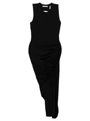 Helmut Lang Asymmetric Hem Dress - Black
