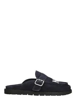 DUKE + DEXTER Duke & Dexter Winston NY Suede Mules Navy