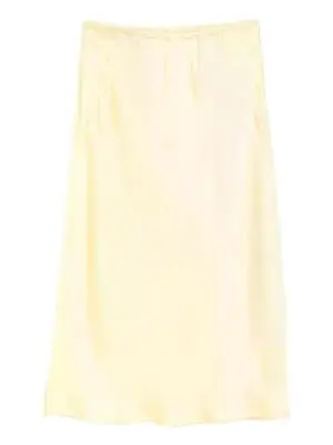 JIL SANDER Elasticated-waist Midi Skirt - Yellow