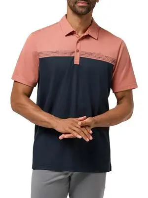 Travis Mathew Society Rule Cotton Blend Polo - Brick Dust
