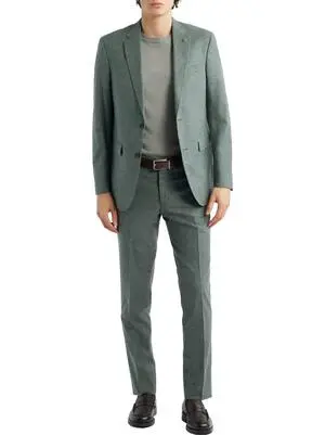 ALLSAINTS Ross Slim Fit Cotton Blend Suit - Olive