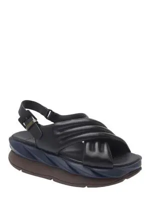 4CCCCEES Platform Slingback Sandals - Black
