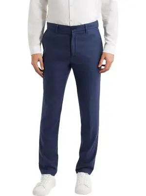 Bugatchi Aerolinen Linen Blend Chinos - Navy