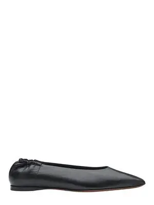 ATP ATELIER Moena Shiny Nappa Ballet Flats - Black